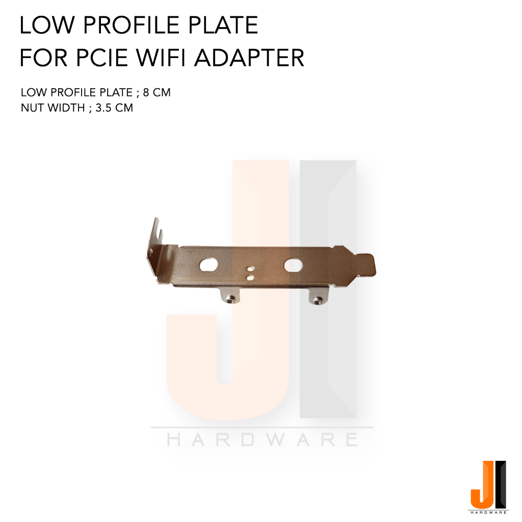แผ่น Low Profile plate สำหรับ PCI-e x1 wifi network wireless lan card ...