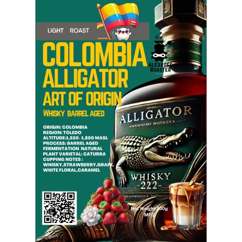 Colombia Toledo Alligator. 200g. | Shopee Thailand