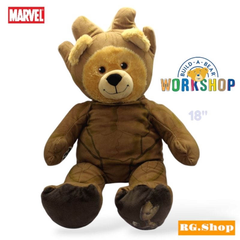 พร้อม ส่ง Build A Bear Marvel Avengers Guardians of Galaxy 18” Groot ...