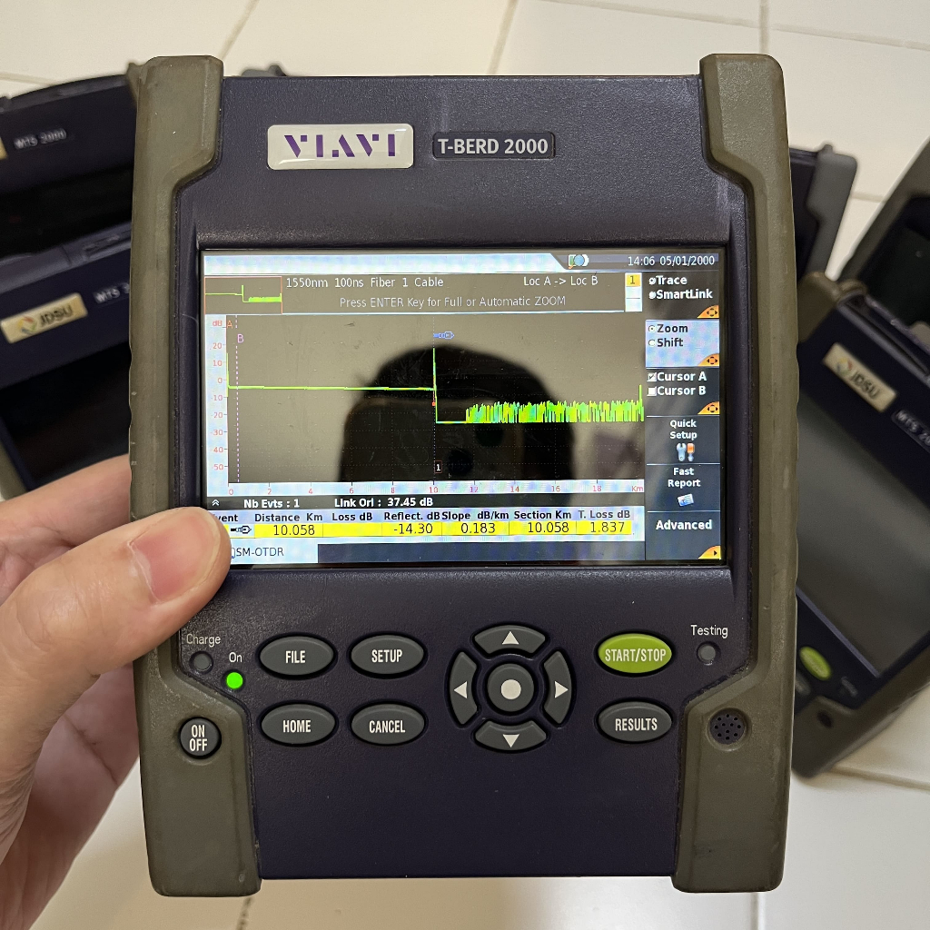 OTDR VIAVI T-BERD 2000 และ JDSU MTS-2000 | Shopee Thailand