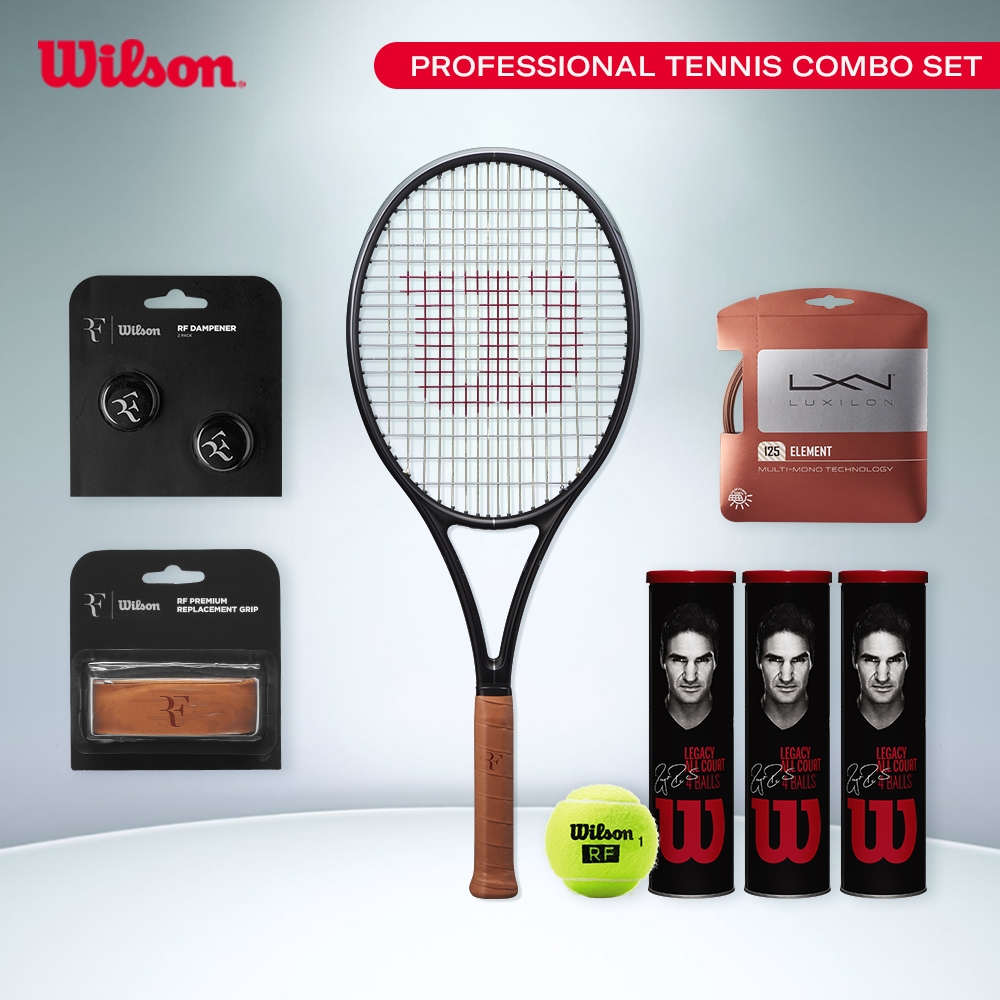 WILSON RF01 Professional Kit ไม้เทนนิส Grip 2 Combo Set Official Store ...