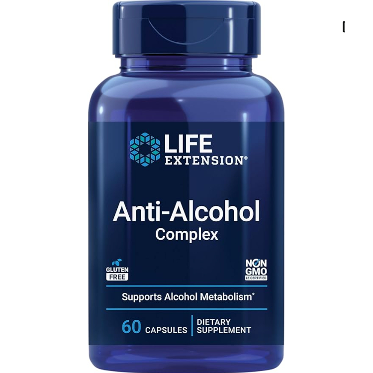 Life Extension Anti-Alcohol Complex, Vitamin C, zinc, Grape Seed, Milk ...