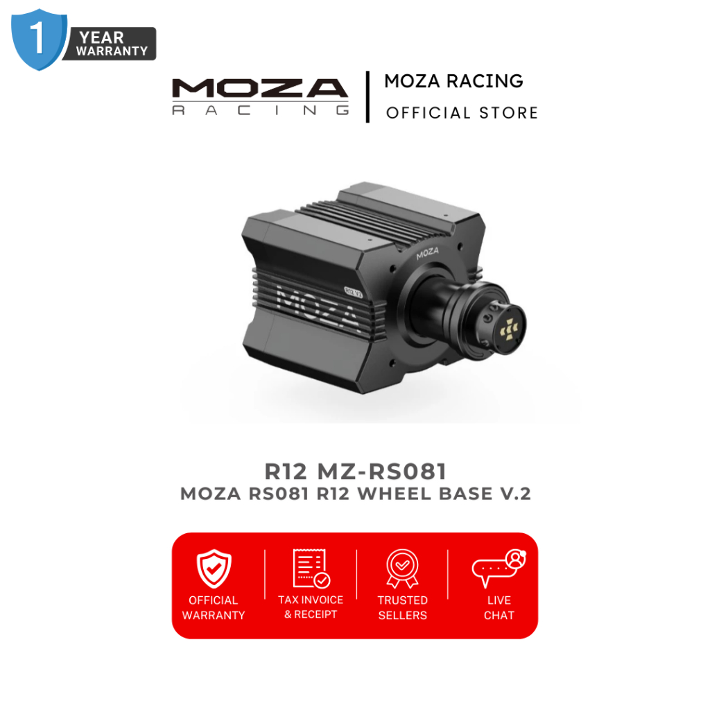 (เวอร์ชั่นใหม่) MOZA R12 Wheel Base v2 (MZ-RS081) | พวงมาลัยซิมเรซซิ่ง ...