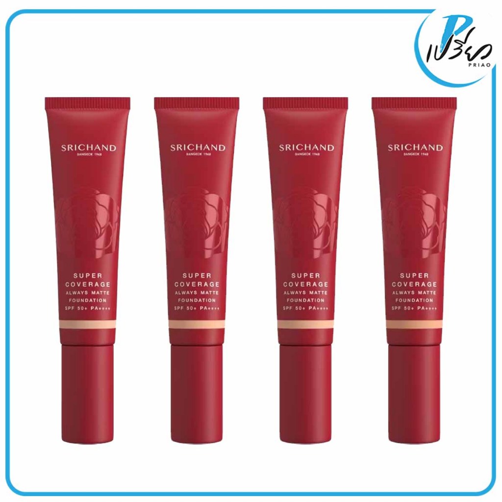 SRICHAND ศรีจันทร์ ซูเปอร์ คัฟเวอเรจ ออเวส์ แมทต์ ฟาวน์เดชั่น SPF50+ PA++++ 30 มล. (มีให้เลือก 4 ...