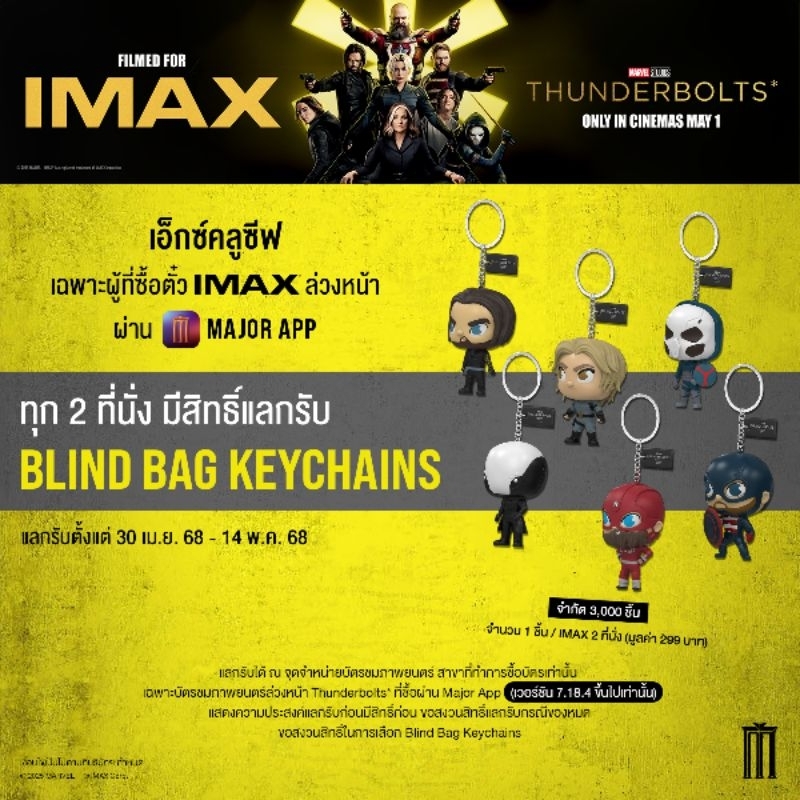 Thunderbolts พวงกุญแจ IMAX Blind Bag Keychains | Shopee Thailand