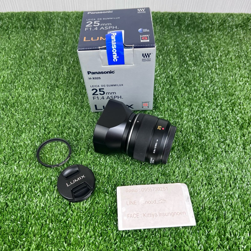 เลนส์ Panasonic Lumix 25mm F1.4 ASPH หมดประกัน สภาพสวย | Shopee Thailand