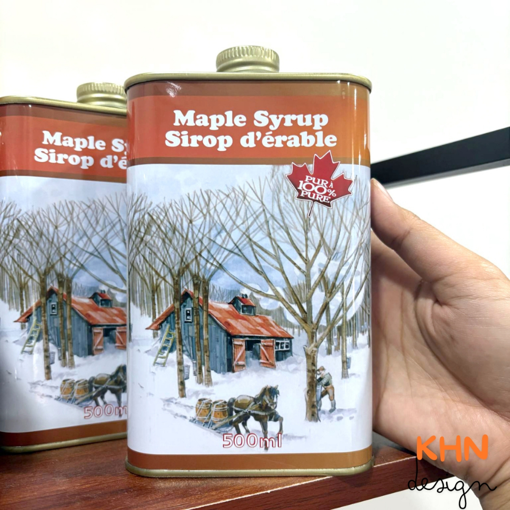 (พร้อมส่ง) Tin canada maple syrup Turkey Hill ขนาด 500 ml. ทิน แคนาดาเม ...