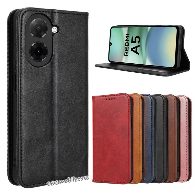 เคสกระเป๋า ตั้งได้ สำหรับ Redmi A5 / RedmiA5 /RedmiA3 A3 14C 13C 12C Note14 4G/5G/ Pro/Pro+ ฝ่า ...