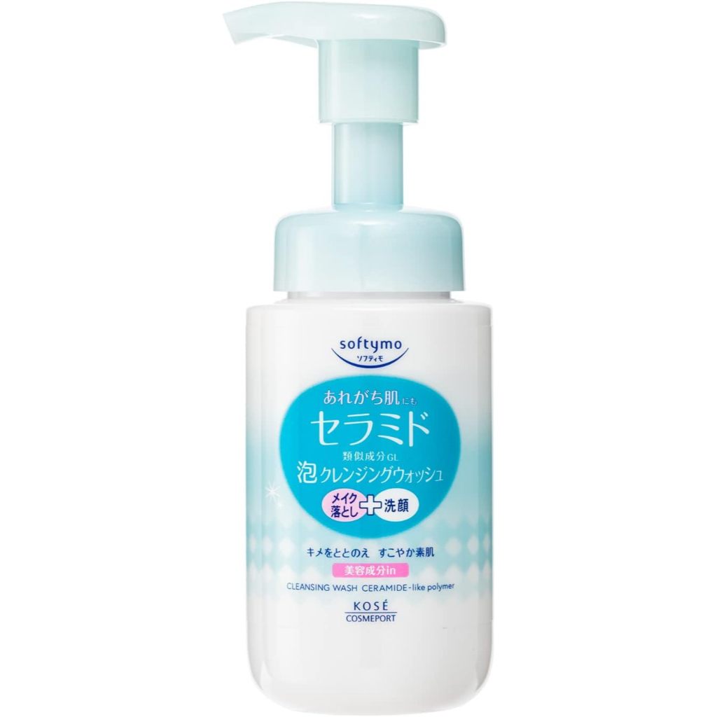 KOSE Softymo Foam Cleansing Wash (Ceramide) Pump, Facial Cleanser ...