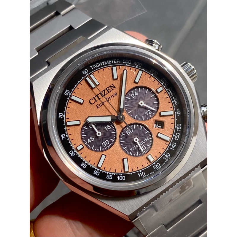 นาฬิกาข้อมือ Citizen Zenshin Chrono Titanium Eco-Drive Men's Watch ...