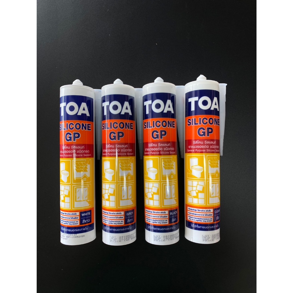 ทีโอเอ ซิลิโคน ซีลแลนท์ (จีพี) (TOA SILICONE SEALANT (GP) | Shopee Thailand