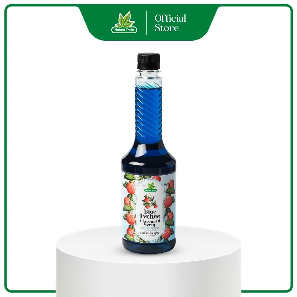Nature Taste Blue Lychee Syrup น้ำเชื่อมไซรัป กลิ่นบลูลิ้นจี่ ตราเนเจอร์เทส ขนาด 750 ml ...