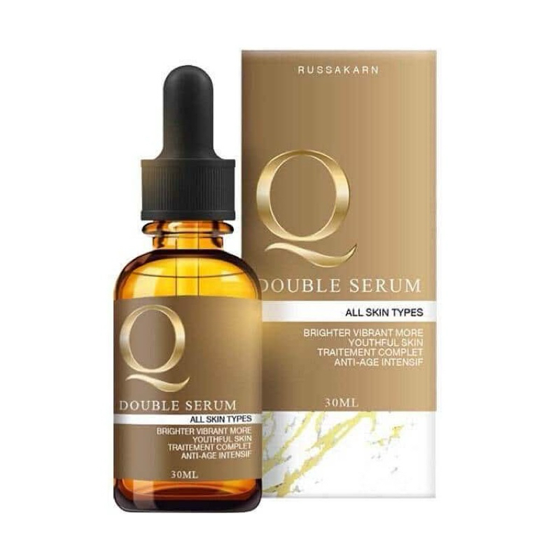 เซรั่มคิว Q Double Serum 1 กล่อง 30ml. สกินแคร์ ฝ้า กระ จุดด่างดำ บำรุงผิวหน้า | Shopee Thailand