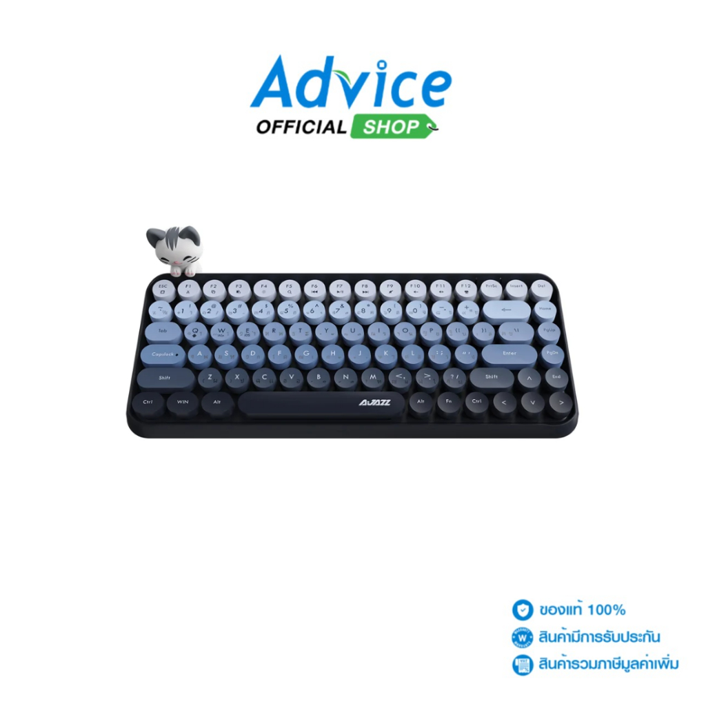 AJAZZ WIRELESS KEYBOARD (คีย์บอร์ด) AK308i KITTI BLUE - A0160147 ...