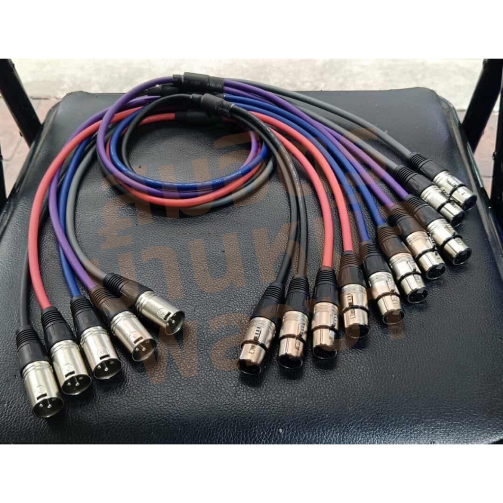 สาย Y XLR ตัวผู้ 1 - XLR ตัวเมีย 2 ยี่ห้อ Dynacom แจ็คของ Mitsumi เลือก ...