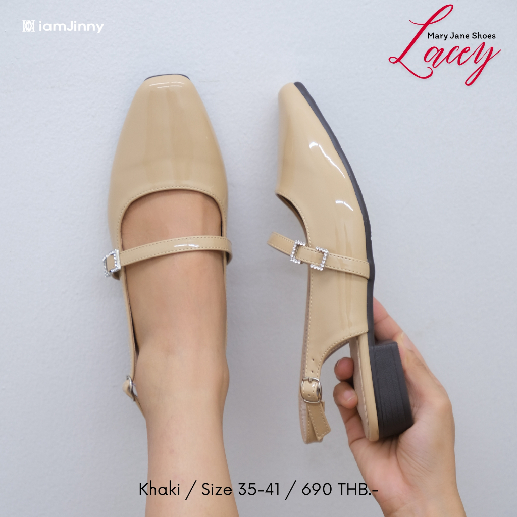 iamJinny JN146 รุ่น Lacey สีกากี | Shopee Thailand