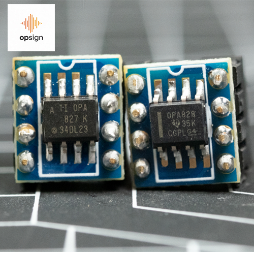 Opamp ออปแอมป์ Dual/Single OPA828, OPA827 แท้ 100%(Gold Tier) หูเคลือบ ...