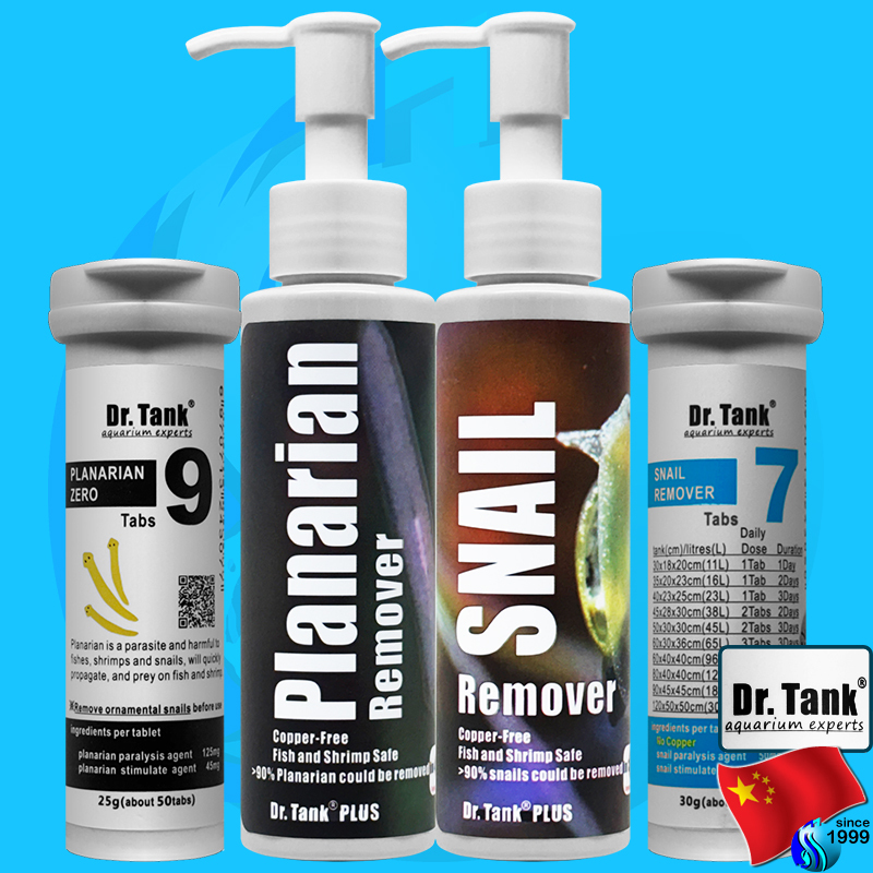 Dr.Tank Planarian / Snail Remover 100ml / No7 / No9 กำจัดหอย snail flat ...