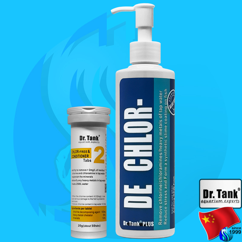 Dr.Tank Chlor-Free 20g DE Chlor- 250ml น้ำยากำตัดคลอรีน คลอโรมีน โลหะ ...