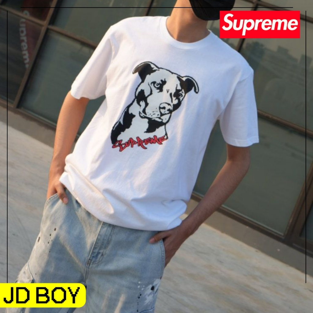 💥สินค้าพร้อมส่ง💥 JDBOY - Supreme pitbull tee เสื้อยืด ของแท้💯 | Shopee ...