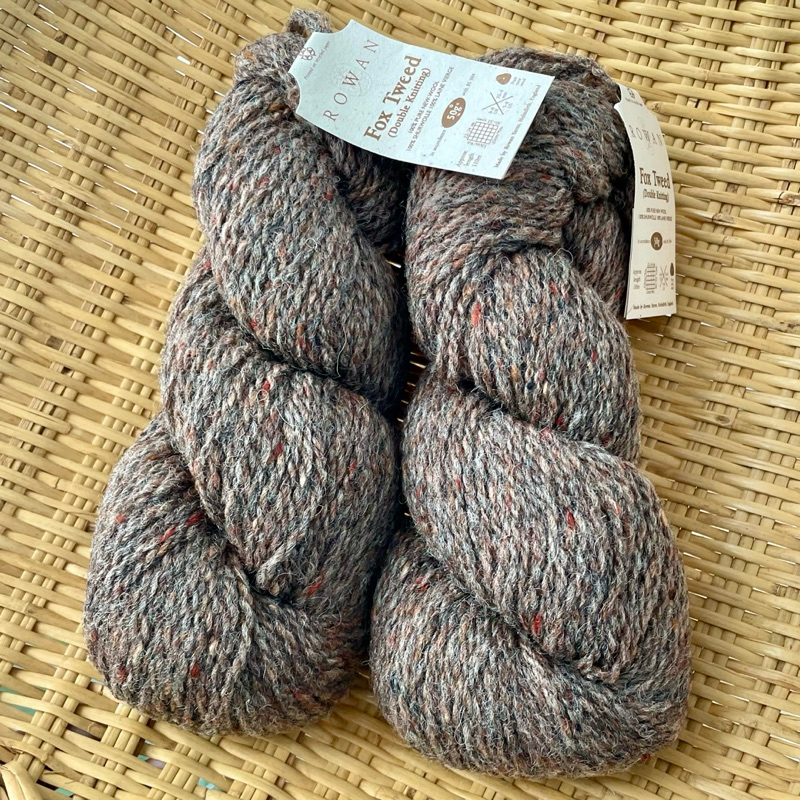 ไหมพรมขนสัตว์ pure new wool 100% Rowan Fox tweed สีน้ำตาล | Shopee Thailand