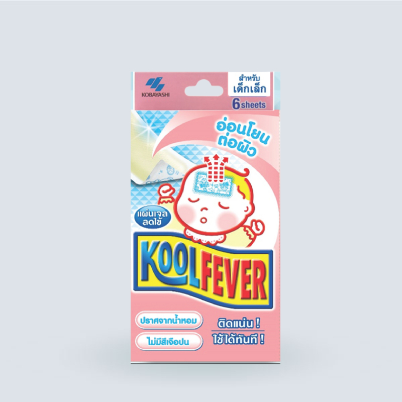 Koolfever For Baby (6 Sheets) คูลฟีเวอร์ เด็กเล็ก (6 แผ่น) | Shopee ...
