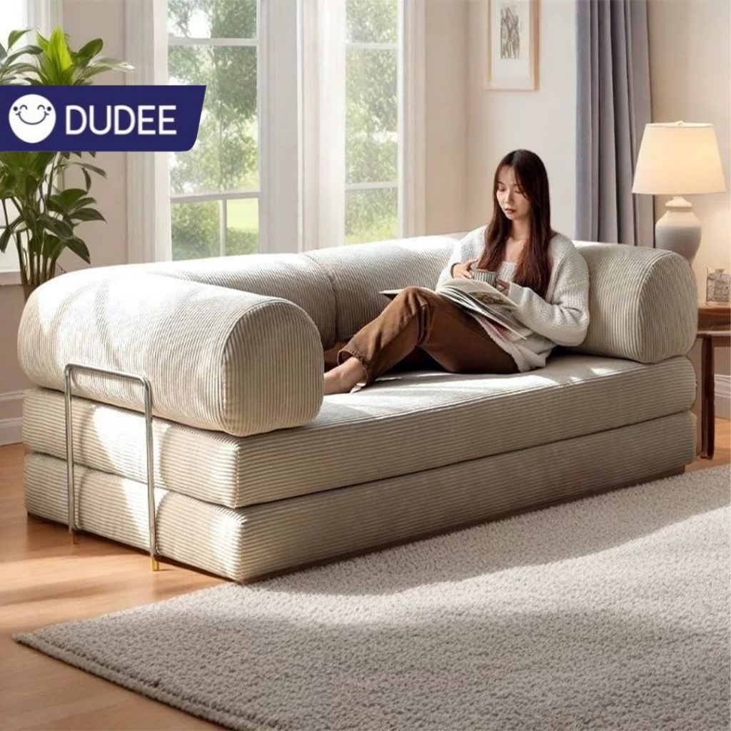DUDEE โซฟาเบด รุ่น SF-121 สไตล์มินิมอล ตกแต่งห้องสวยงาม หนานุ่น นั่งหรือนอนสบาย | Shopee Thailand