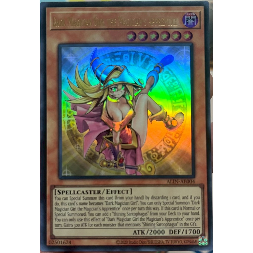 Yugioh Asia-Eng [ALIN-AE004] Dark Magician Girl the Magician's Apprentice (Ultra Rare) การ์ดยูกิ ...