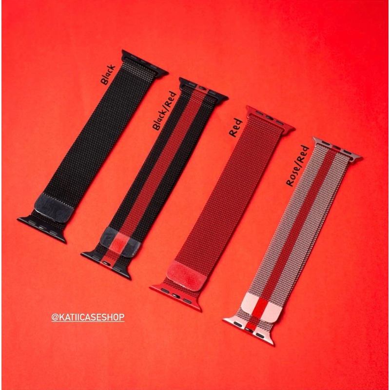 🌈สายนาฬิกา Milanese Loop สายสเเตนเลสตัวล็อคแม่เหล็ก (สินค้าพร้อมส่งจาก ...