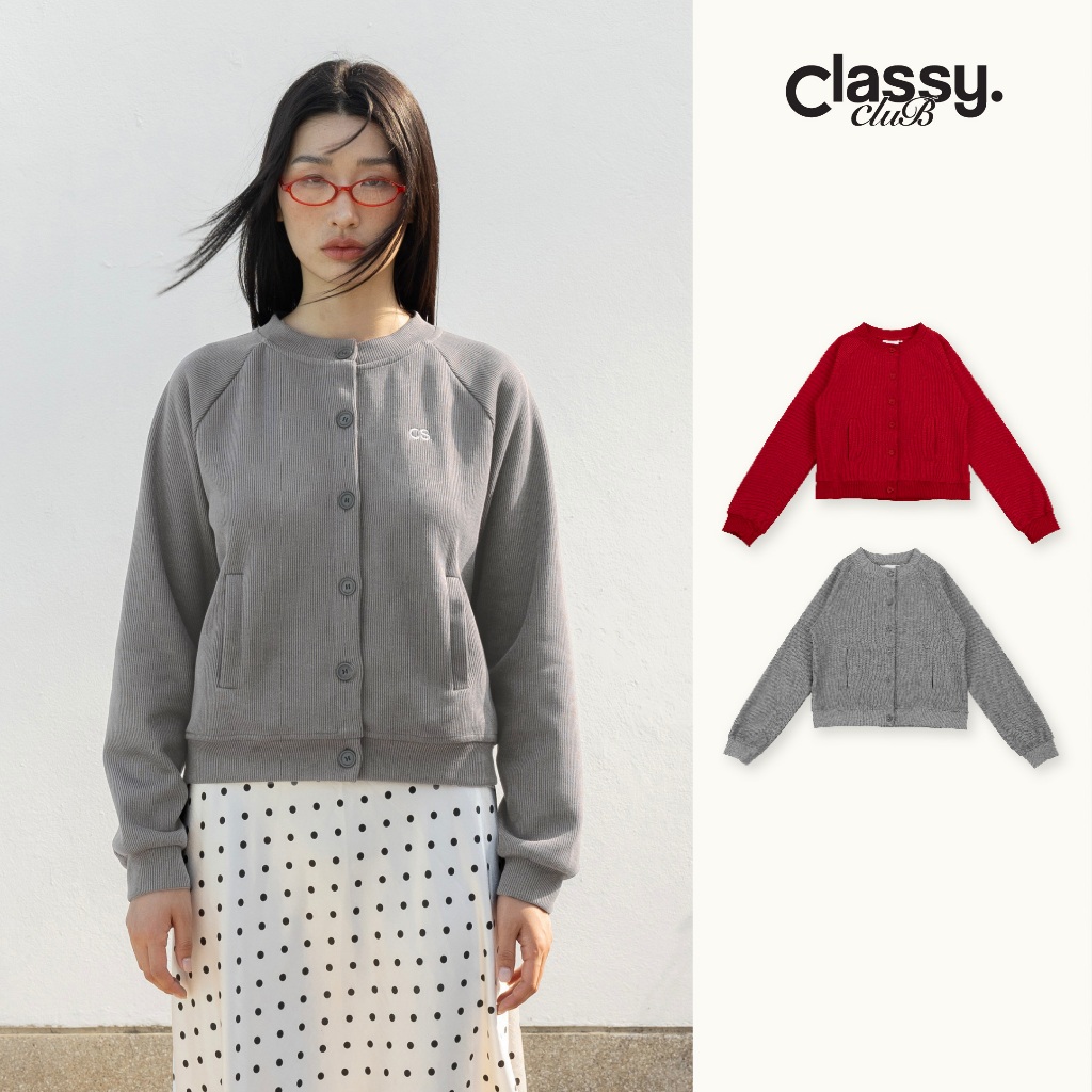 Classy - เสื้อคาร์ดิแกน แขนยาว รุ่น Library Cardigan | Shopee Thailand