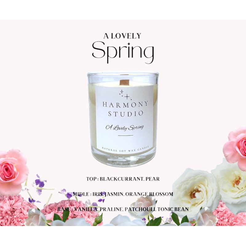 Soy Wax Candle กลิ่น A lovely spring | Shopee Thailand