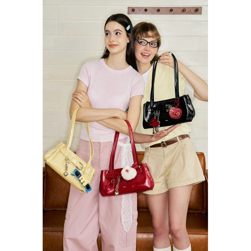 New ️Muva | muva biker shoulder bag กระเป๋าสะพายไหล่หนังแท้ | Shopee ...