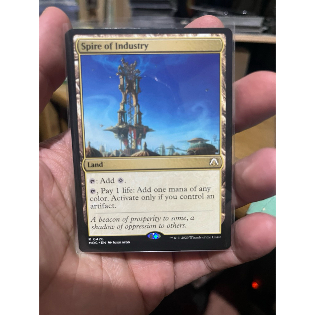 การ์ด MTG Spire of Industry Land Magic the Gathering EDH รุ่น MOC สภาพ ...