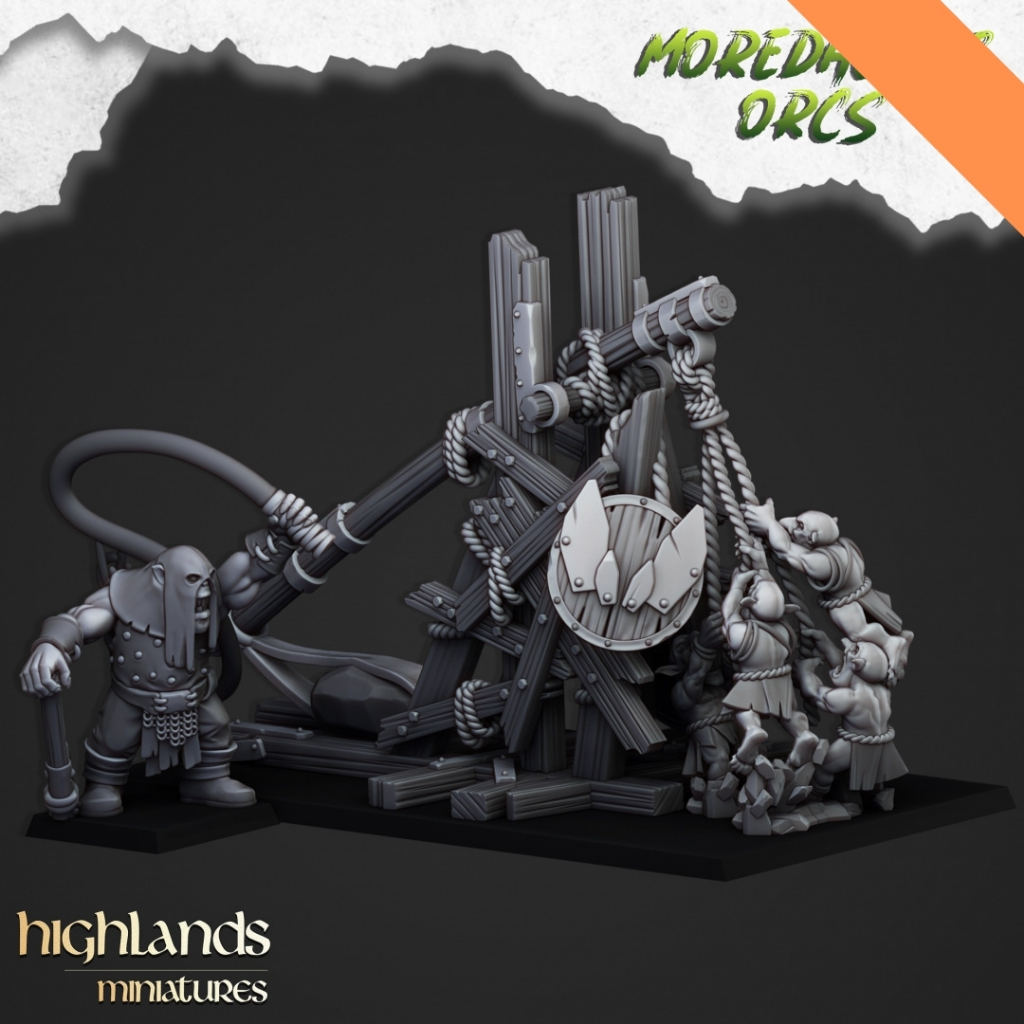 Orc Stonethrower and Crews - Moredhun's Orcs - Humanoid Orc Goblin ...