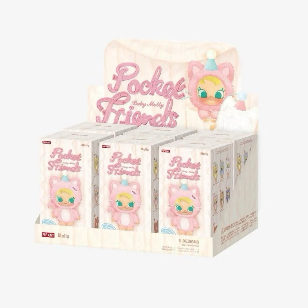 พร้อมส่งในไทย POPMART BABY MOLLY Pocket Friend Series ตุ๊กตา พวงกุญแจ ...