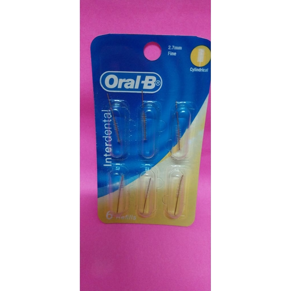 Oral-B Interdental Brush Refills อะไหล่แปรงซอกฟัน ทรงกระบอก2.7mm. Fine ...
