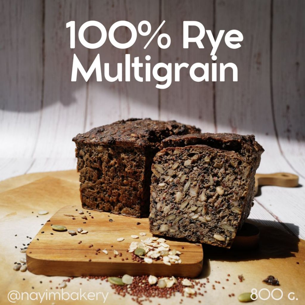 Nayimbakery 100% Rye Multigrain Sourdough 800 ก. | Shopee Thailand