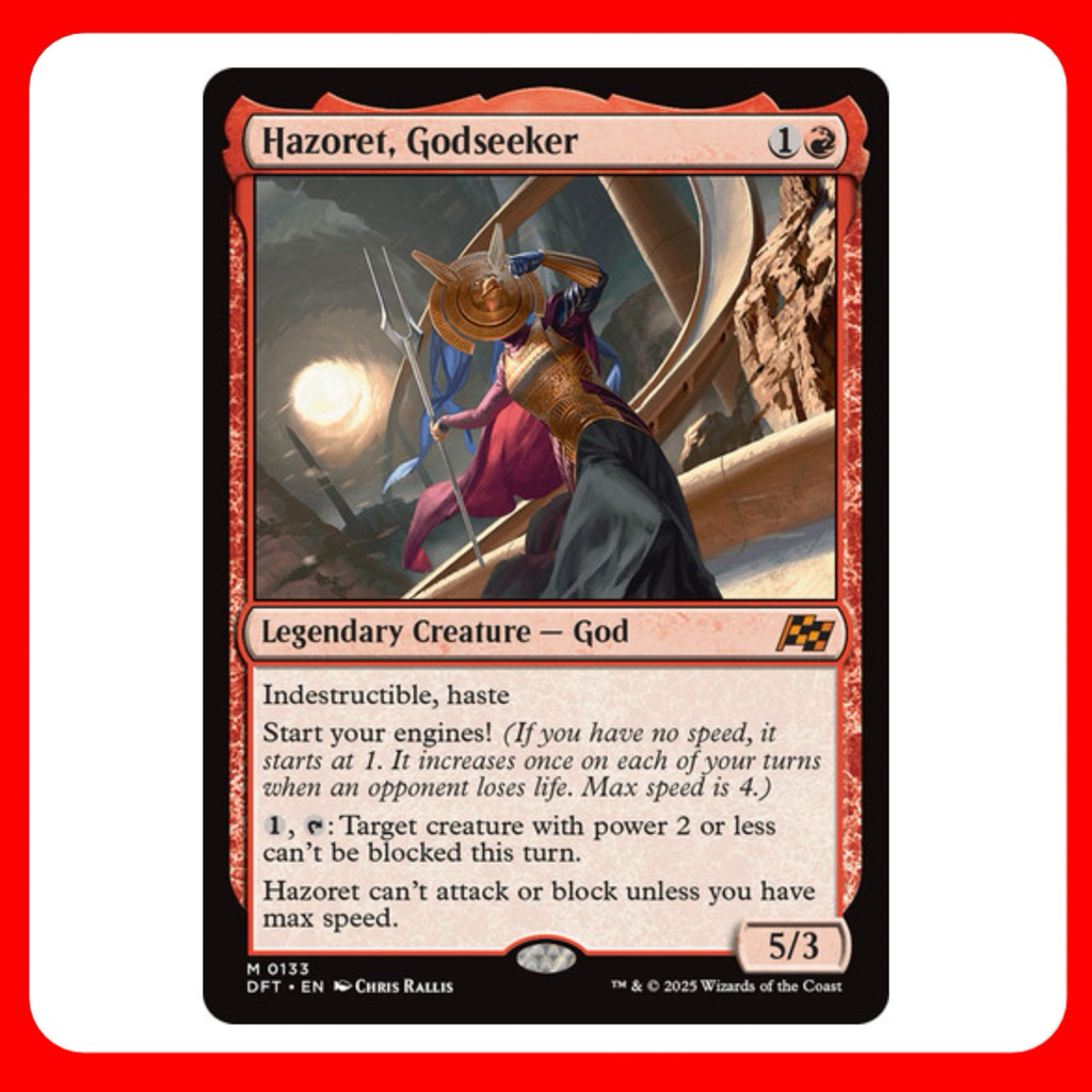 [MTG] Hazoret, Godseeker [DFT] [RED] [MYTHIC] [NORMAL] [ENG] (การ์ดเม ...