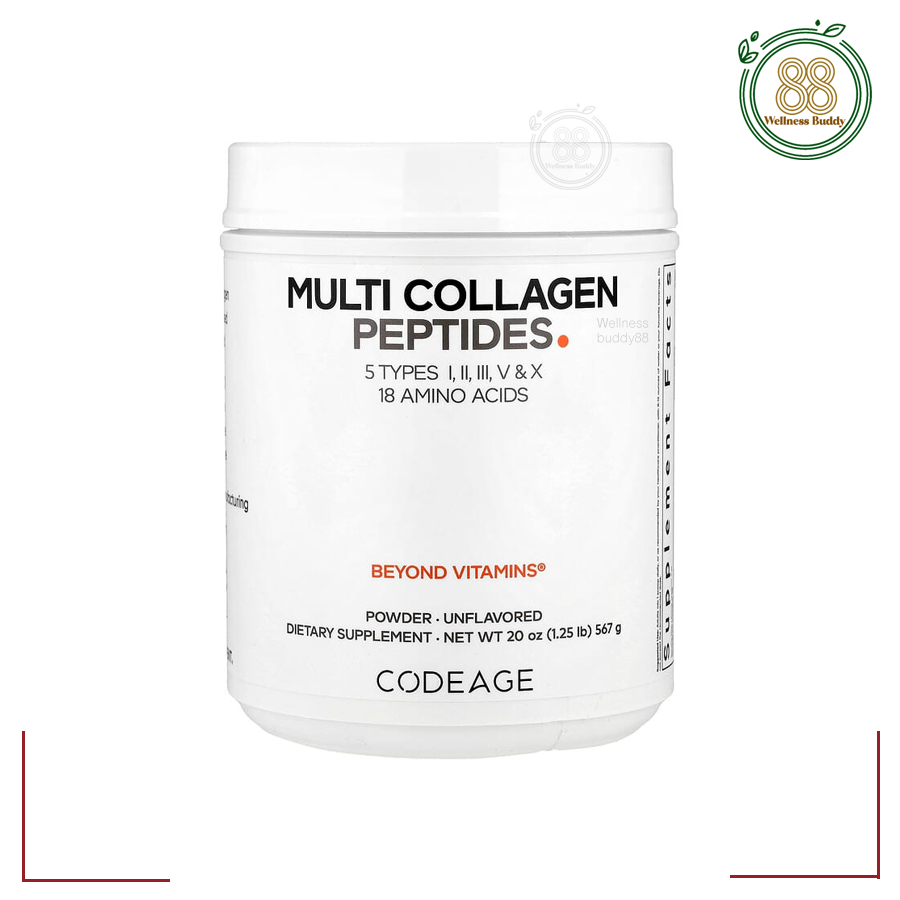 Codeage, Multi Collagen Peptides Powder, Unflavored, 20 oz (567 g) | Shopee Thailand