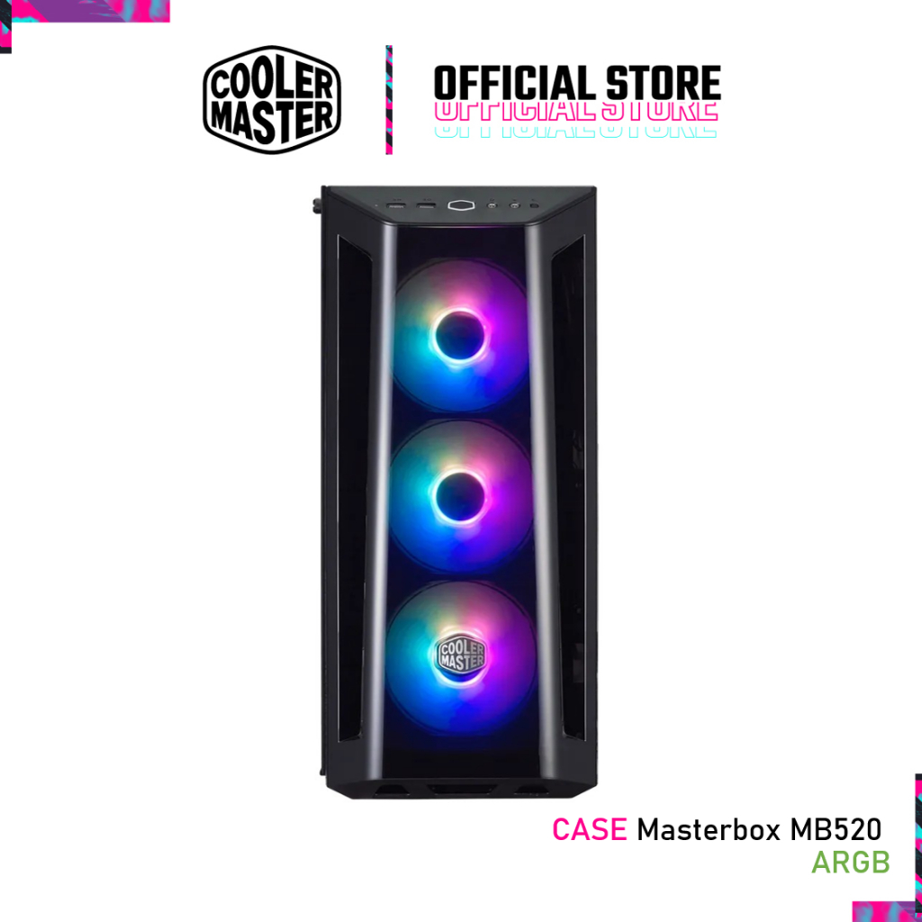 Cooler Master Case MasterBox MB520 ARGB Mid Tower Case เคสคอมพิวเตอร์ ...