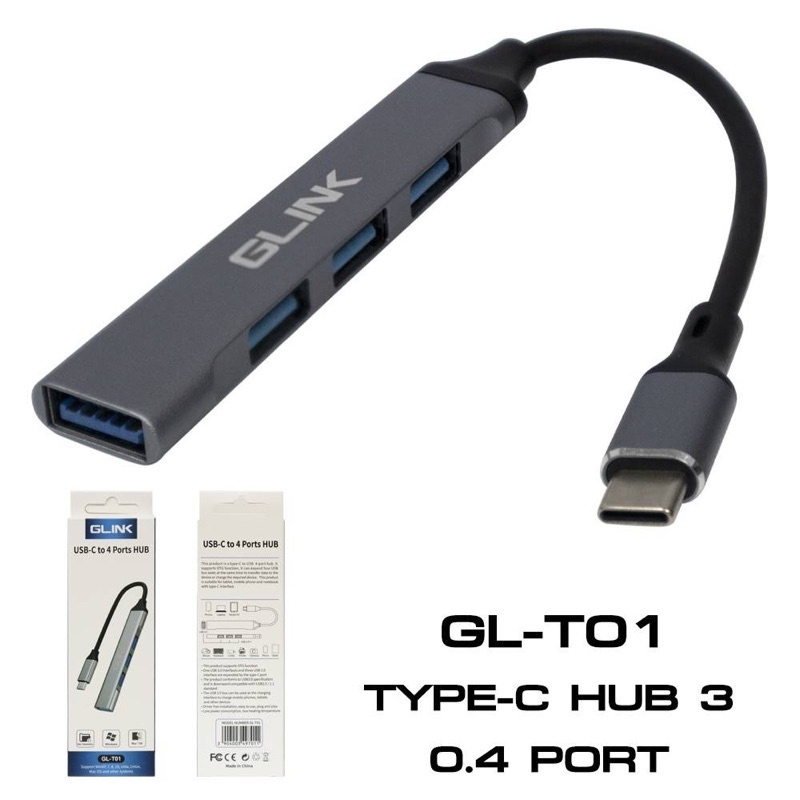 Glink GL029C Hub USB2.0x3/USB3.0x1 ฮับยูเอสบี ตัวเพิ่มช่องUSB | Shopee ...