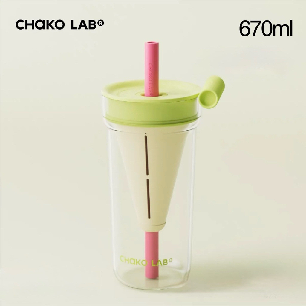 Chako Lab รุ่น Funnel Glass ความจุ 670 ml ตัวกรองถอดได้ มี 2 สี แถมฟรี ...