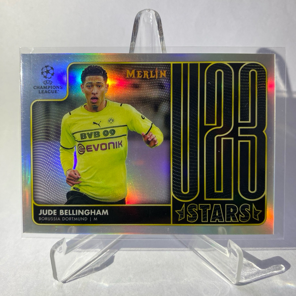 การ์ดนักฟุตบอลสำหรับสะสม JUDE BELLINGHAM, U23 STARS, MERLIN 2021 ...