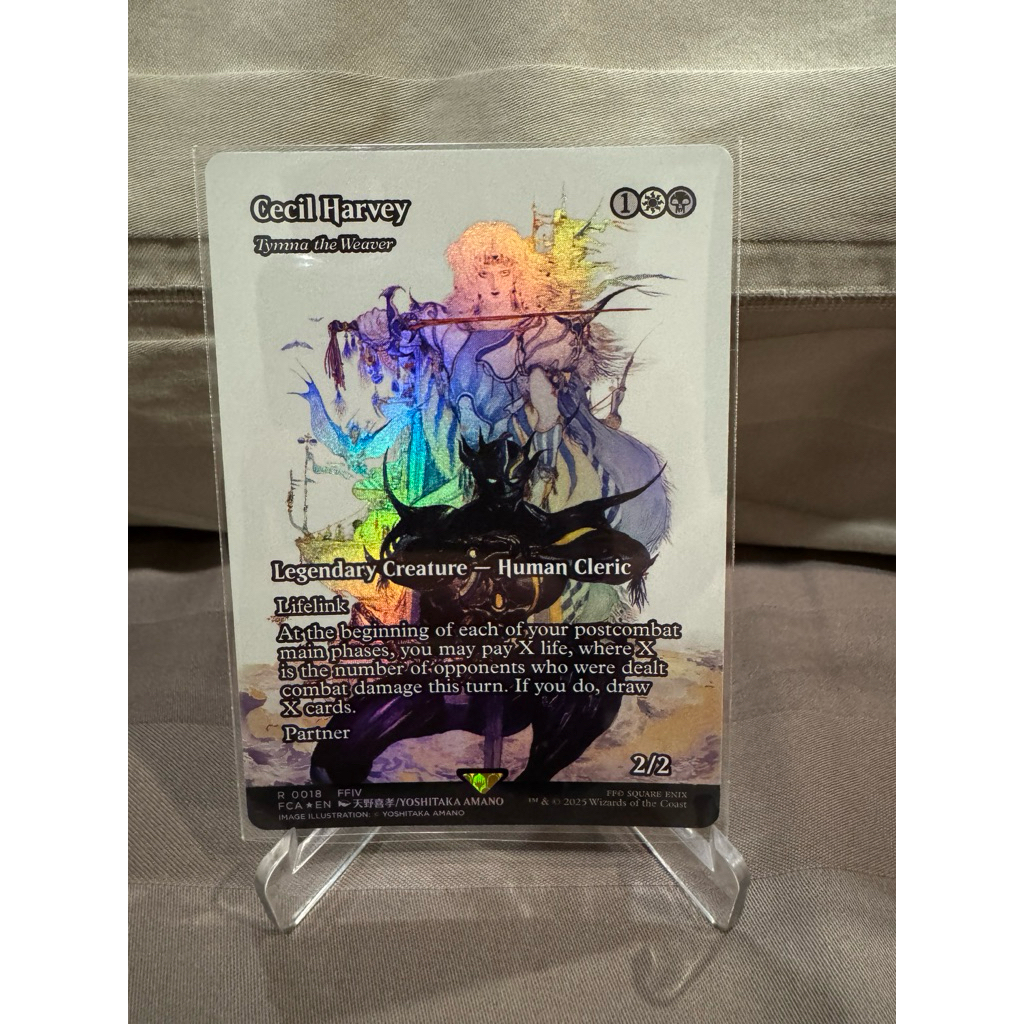 MTG Final Fantasy Through the Ages Foil: Tymna the Weaver (0018 - Cecil Harvey) | Shopee Thailand