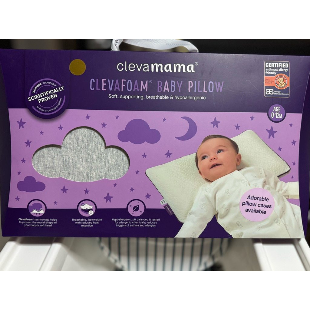 หมอนกันหัวแบน Clevamama ClevaFoam รุ่น baby | Shopee Thailand
