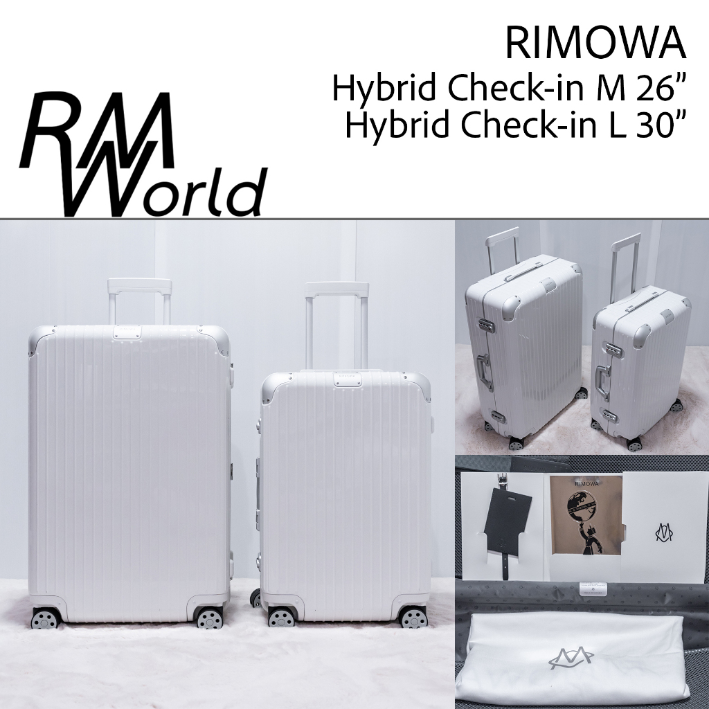 RIMOWA Hybrid Check-in M / Check-in L - White Gloss | Shopee Thailand