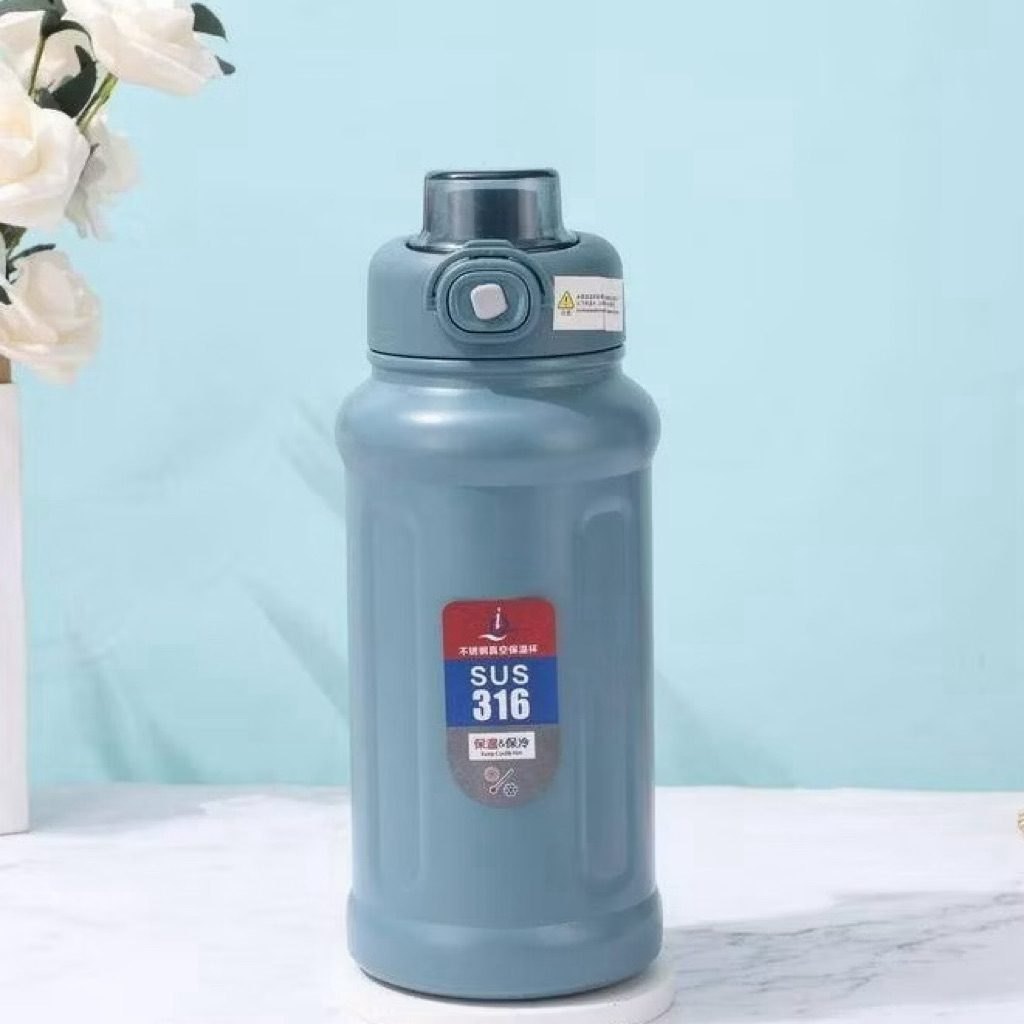 ถูกสุดในช้อปปี้‼️กระบอกน้ำเก็บอุณหภูมิ 850ML. ขวดกระบอกน้ำ สแตนเลส316 เก็บความร้อน-เย็น มีหูหิ้ว ...