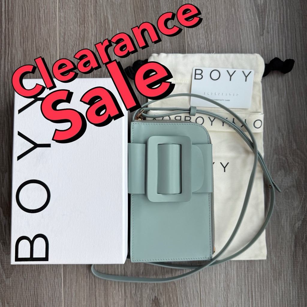 เท! BOYY Phone Case Crossbody สี Light Blue มือสอง ของแท้ 100% อุปกรณ์ครบ | Shopee Thailand