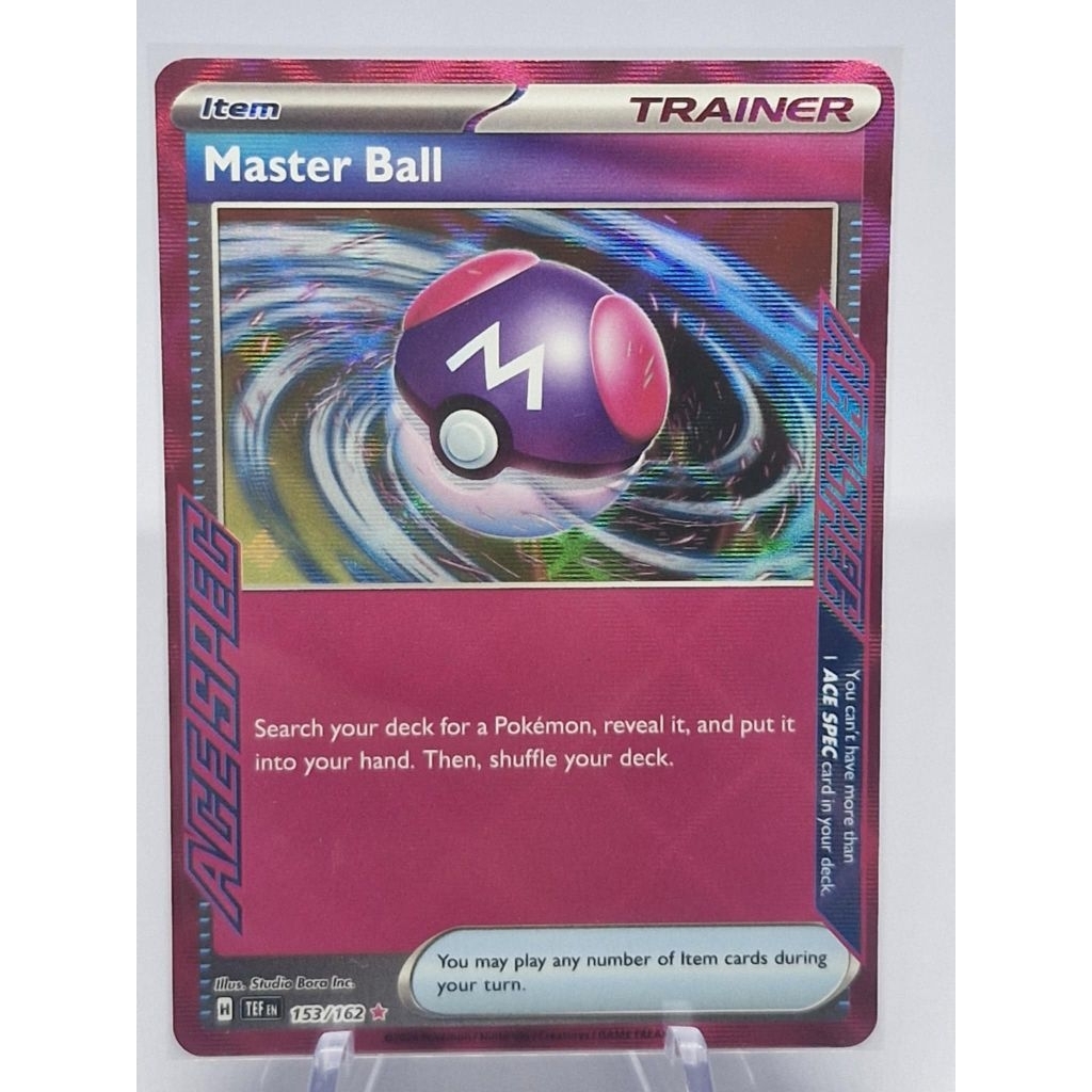 Master Ball 153/162 Temporal Forces ACE Spec Rare Pokemon Card | Shopee ...
