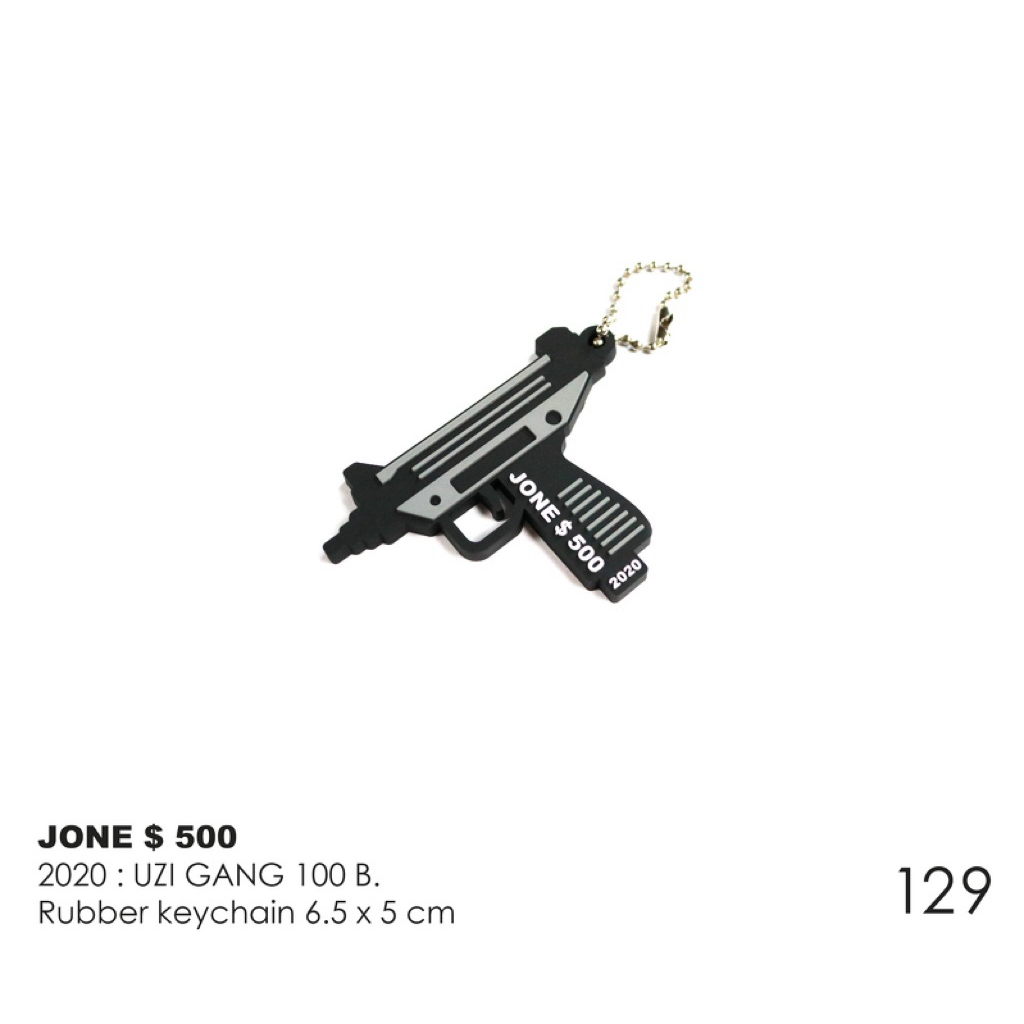 UZI GANG Rubber Keychain (Black/Grey) | Shopee Thailand